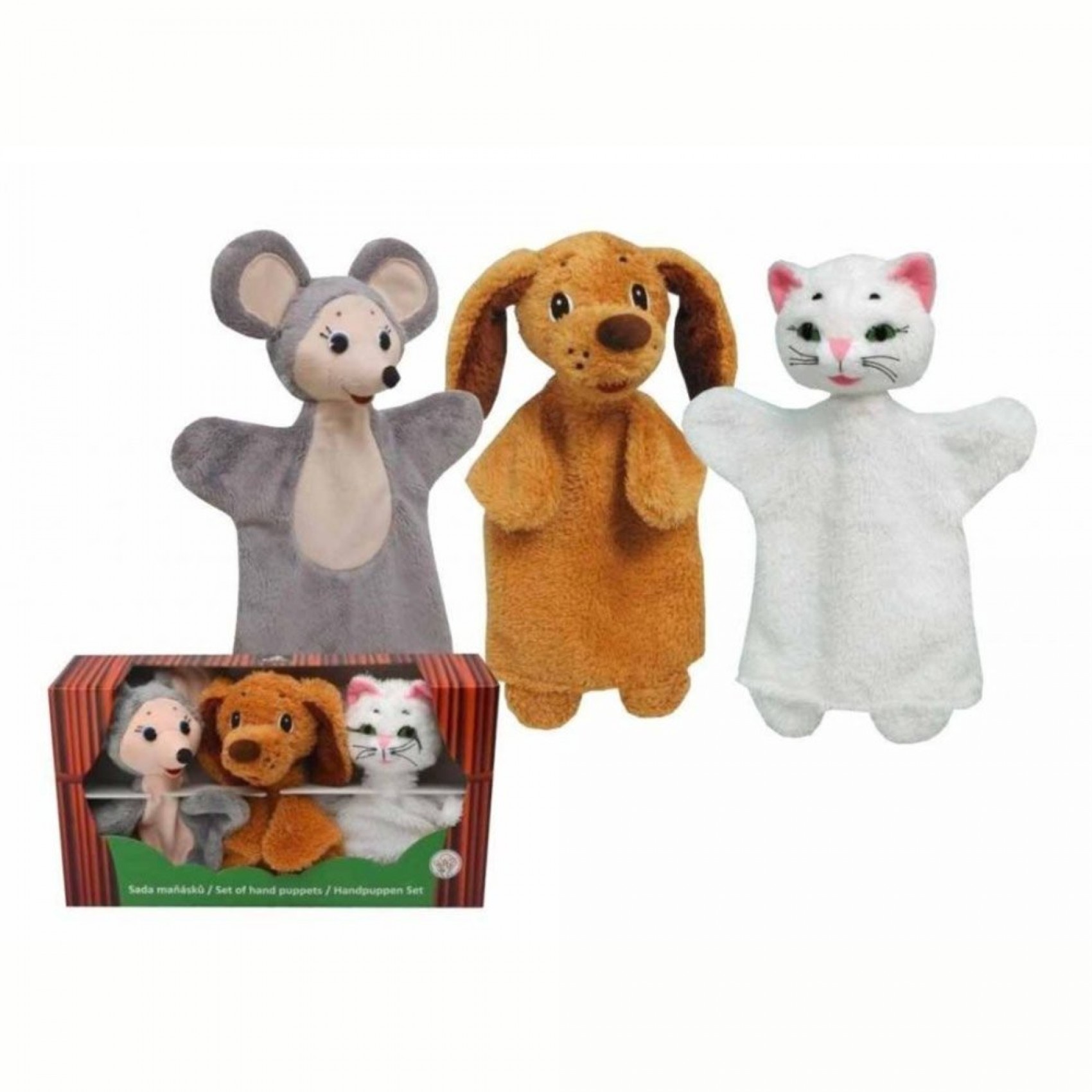 3 Marionnettes Animaux - Artisan Tchèque | Jeujouethique.com