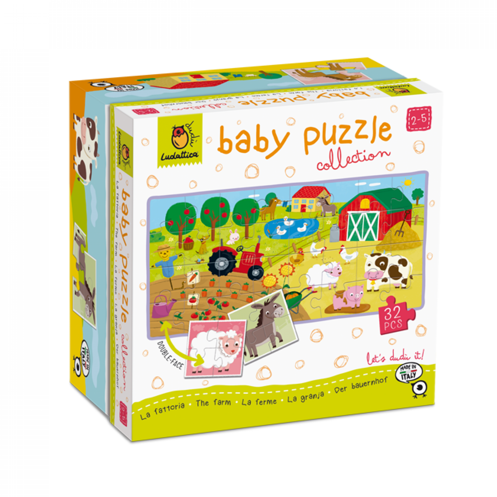 Baby Puzzle - À la ferme - Ludattica | Jeujouethique.com