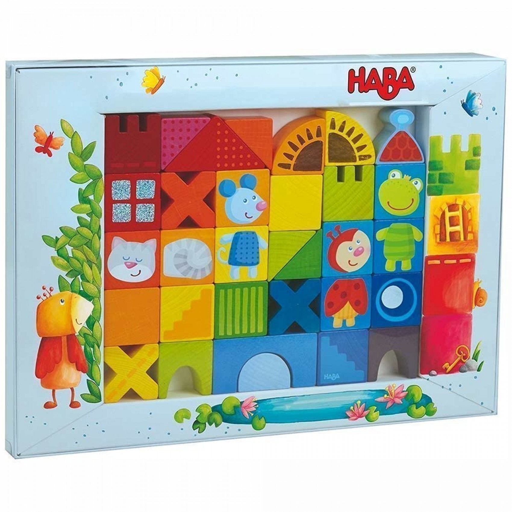 Blocs de construction Chat Souris et Compagnie - Haba | Jeujouethique.com