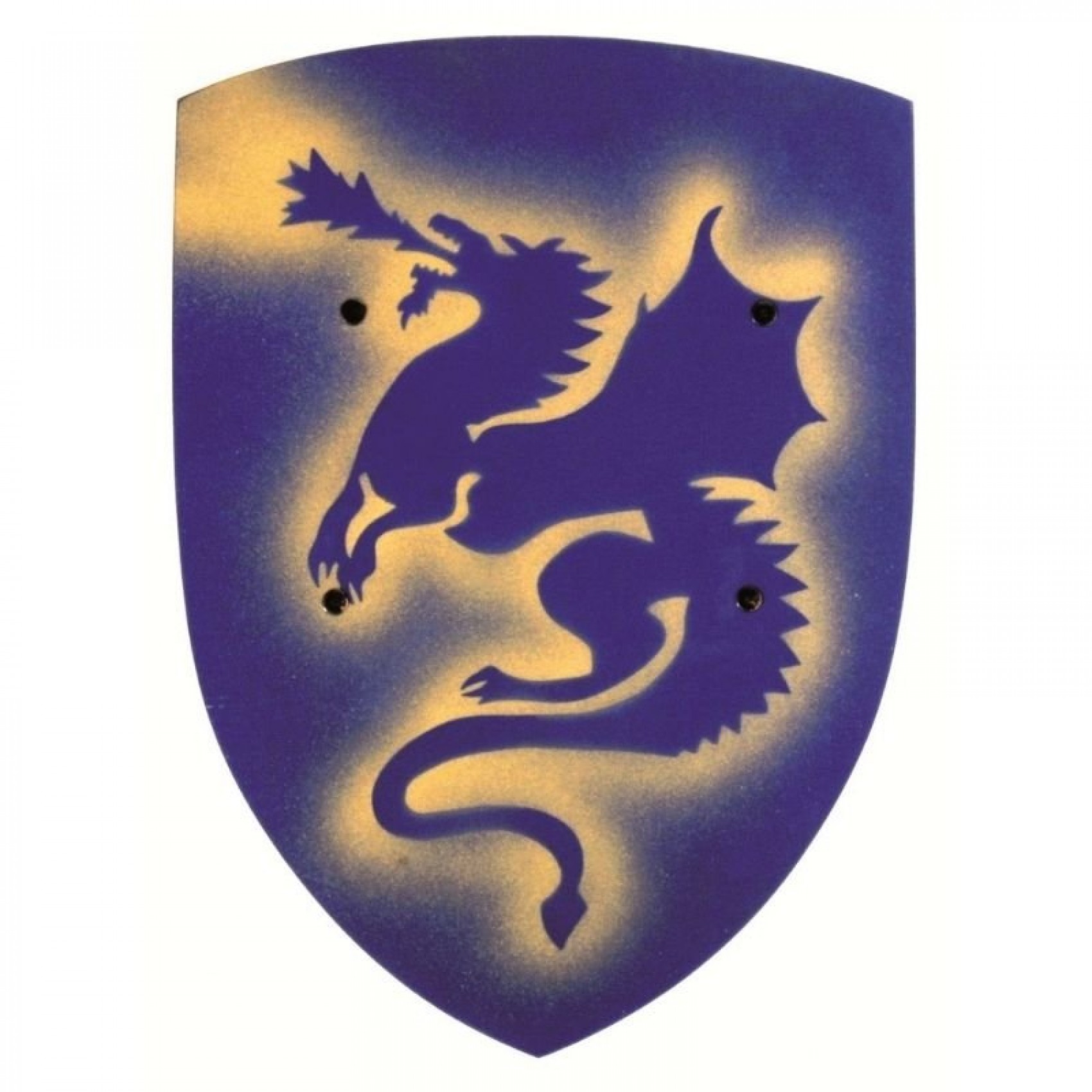 Bouclier en bois Dragon - bleu - VAH | Jeujouethique.com