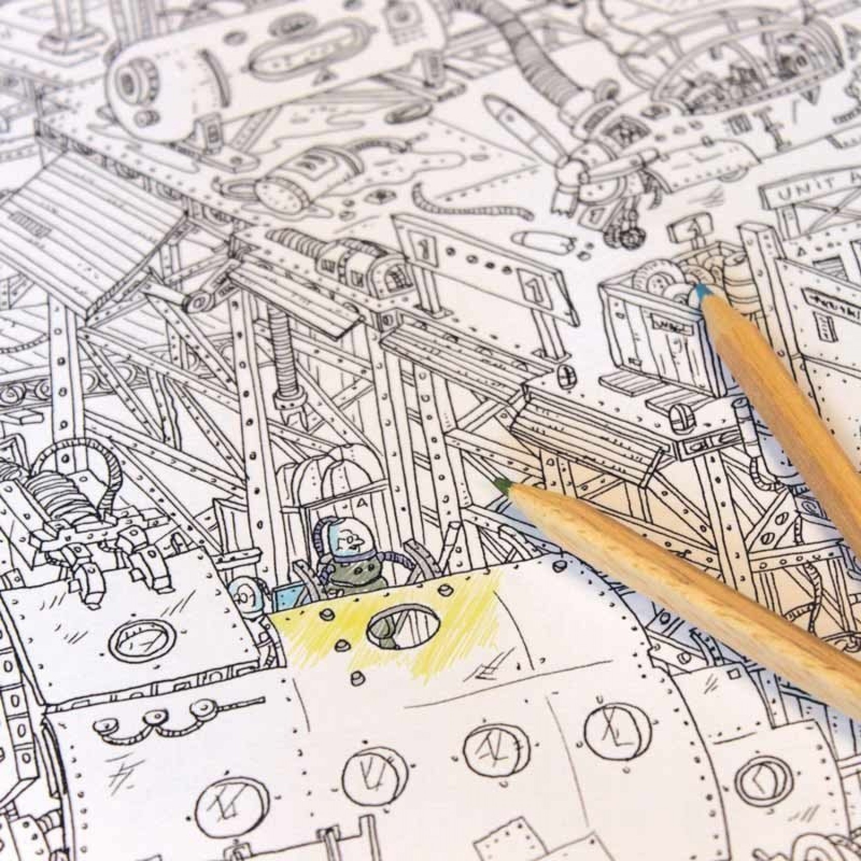 Grand carnet de coloriage - 24 pages - Agent Paper | Jeujouethique.com