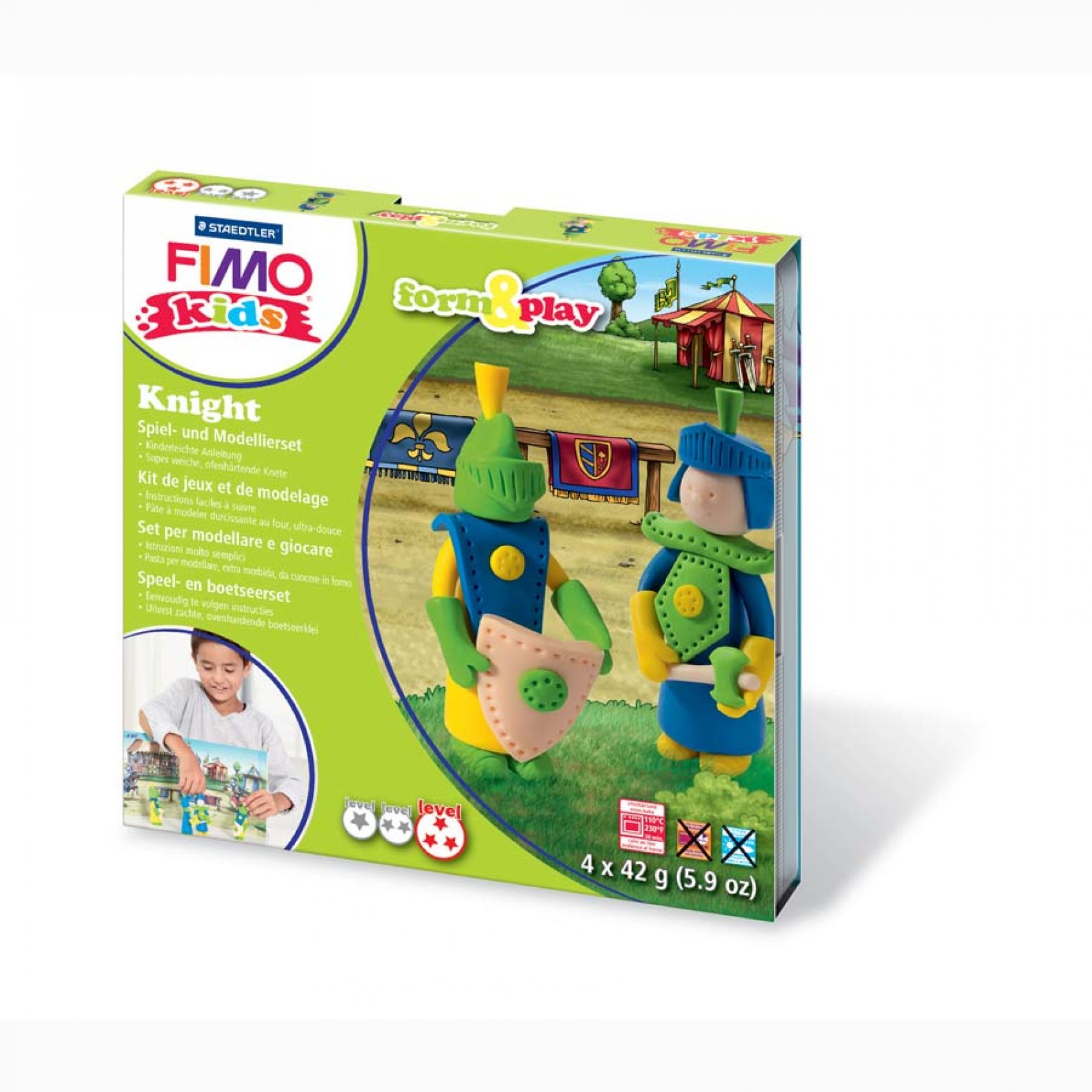 Pâte Fimo chevaliers - Staedtler | Jeujouethique.com