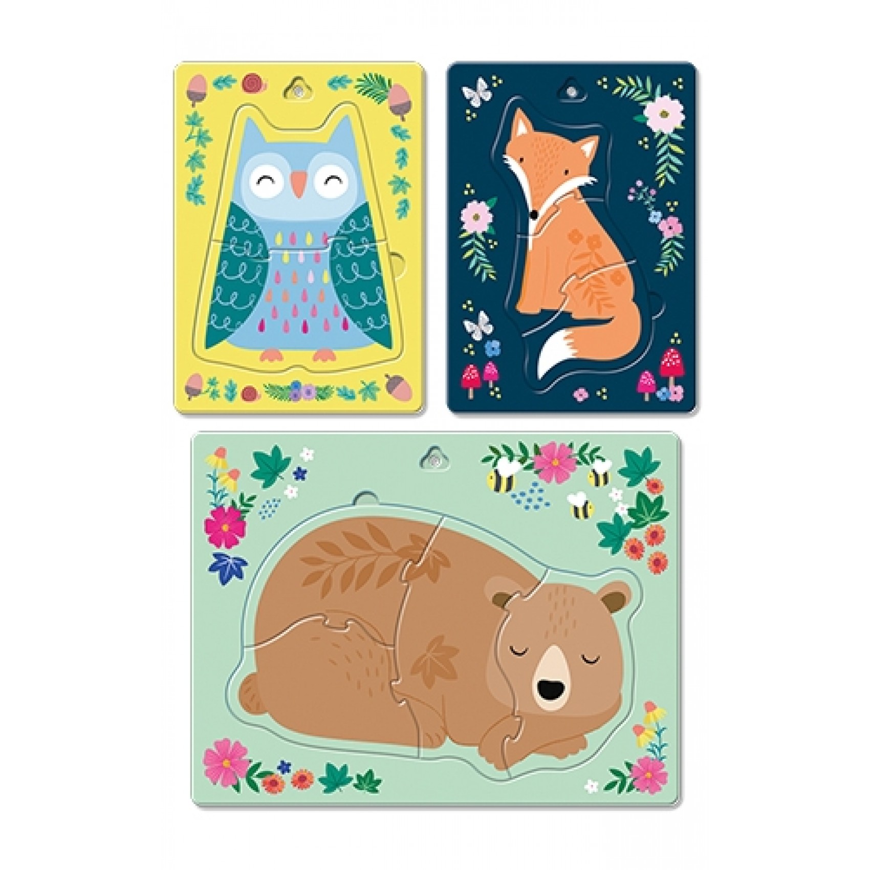 Puzzle Dans le bois - 2 ans - Ludattica | Jeujouethique.com