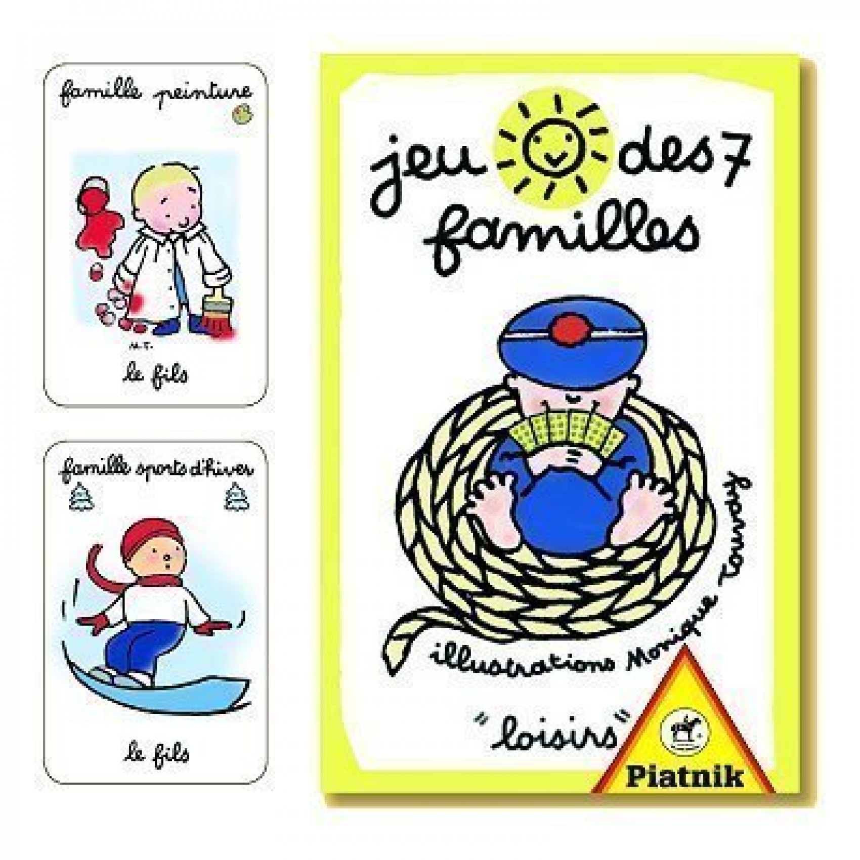 Jeu de 7 familles Loisirs - Piatnik | Jeujouethique.com