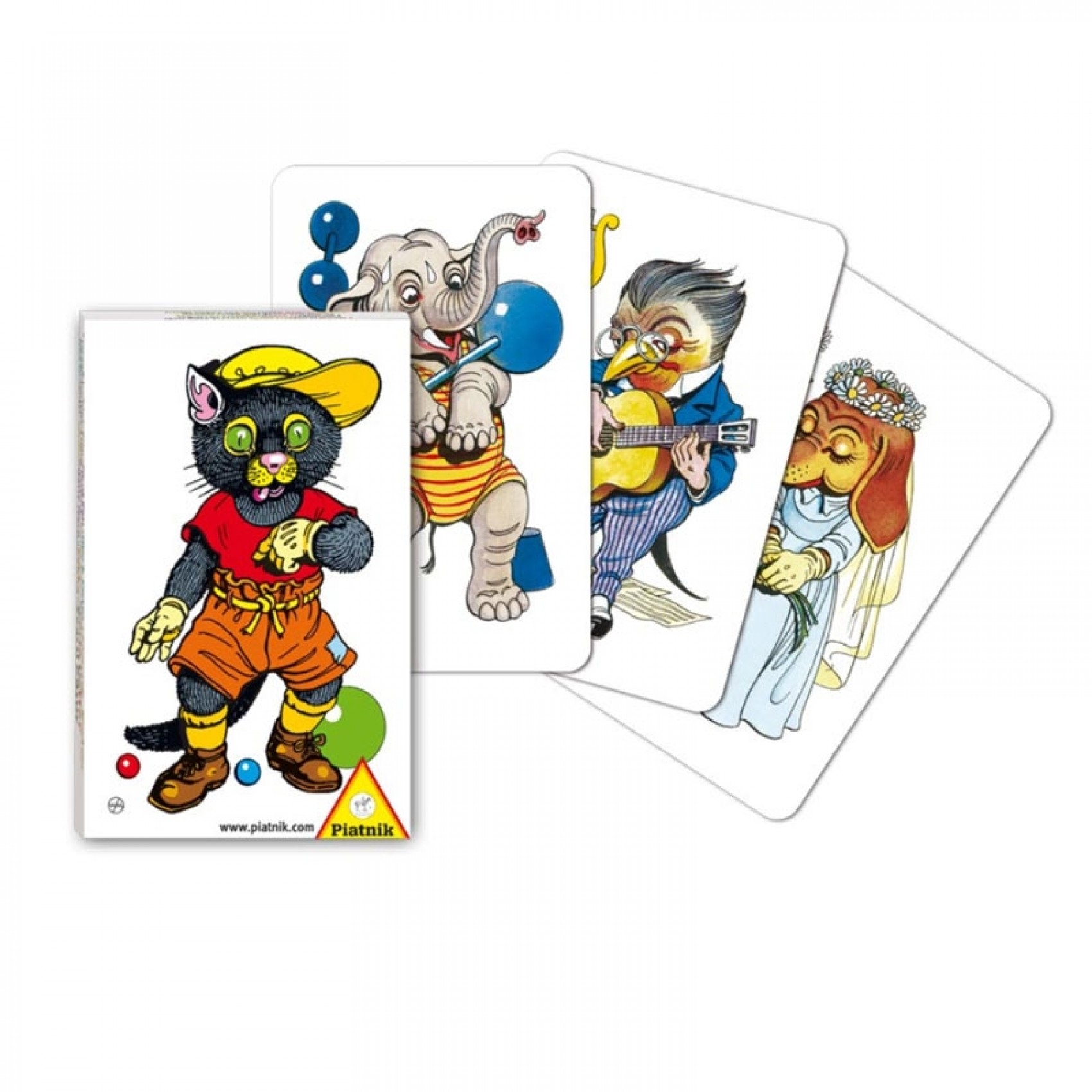 Jeu de cartes Mistigri animaux - Rétro - Piatnik | Jeujouethique.com