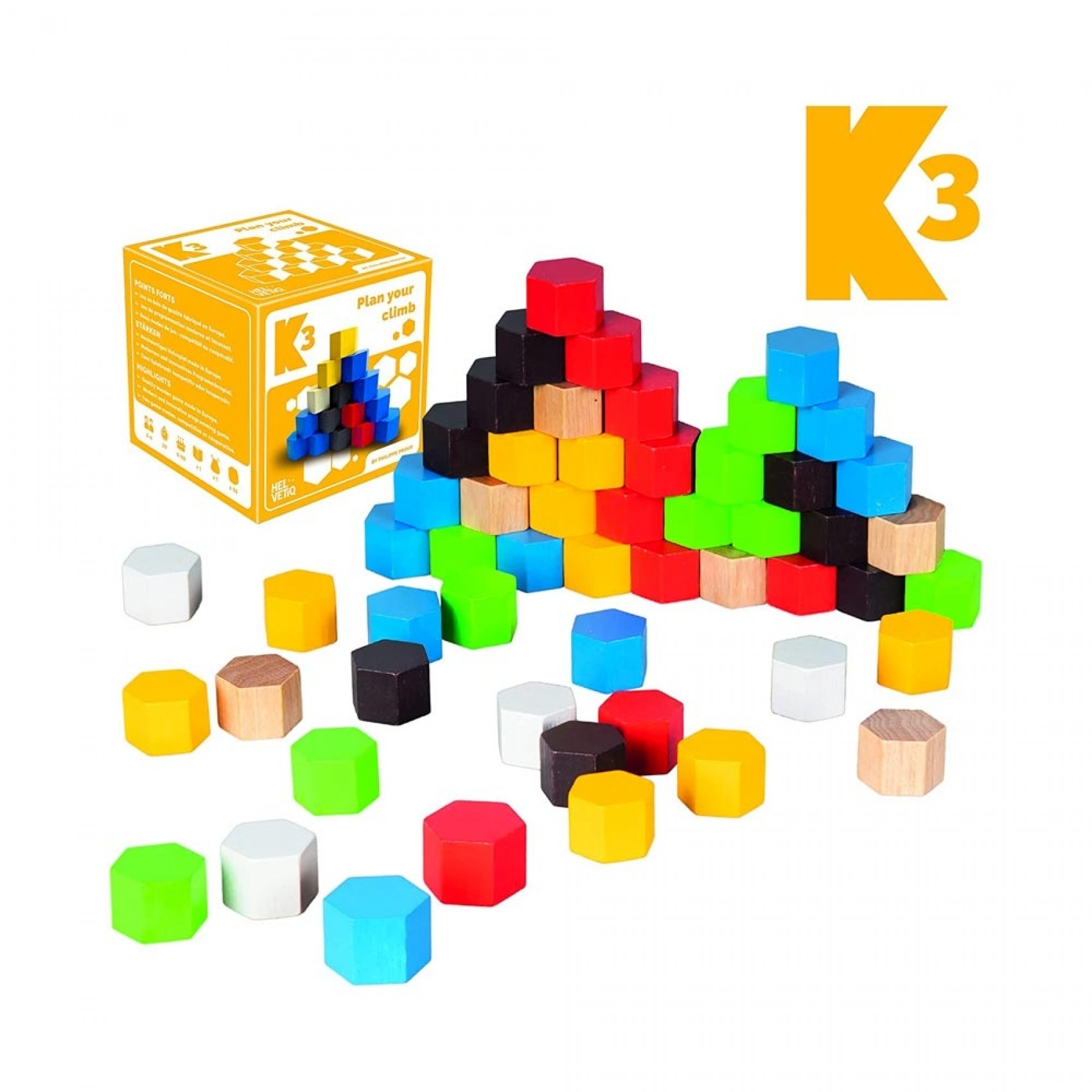 K3 - Jeu en bois de programmation - Helvetiq | Jeujouethique.com