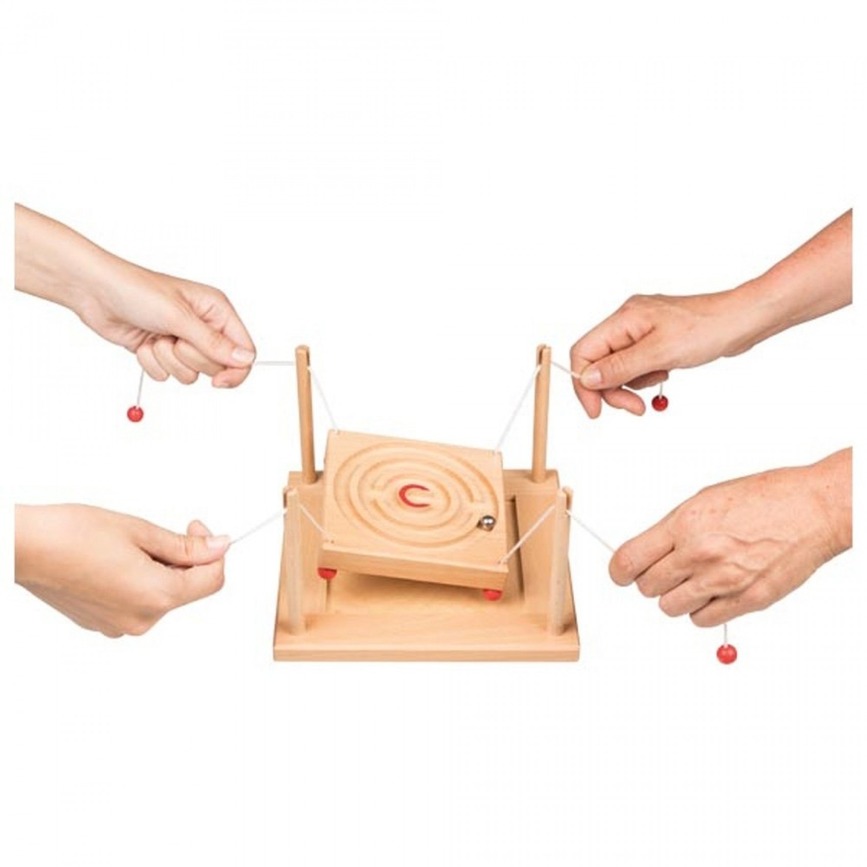 Labyrinthe en bois 2-4 joueurs - Fabricant allemand | Jeujouethique.com