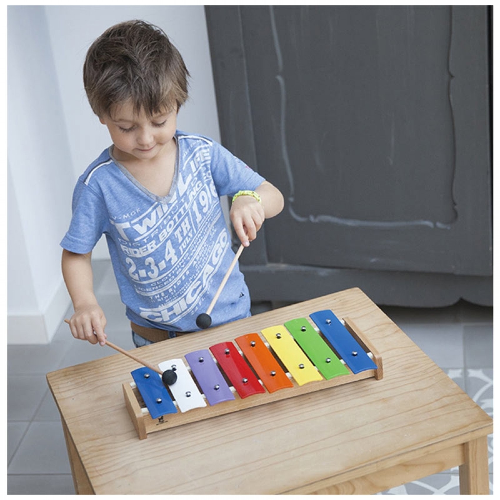 Métallophone coloré - New Classic Toys | Jeujouethique.com