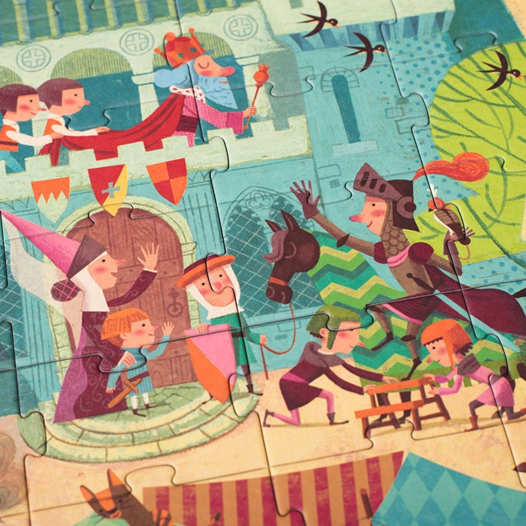 Puzzle médiéval - 100 pièces Londji | Jeujouethique.com