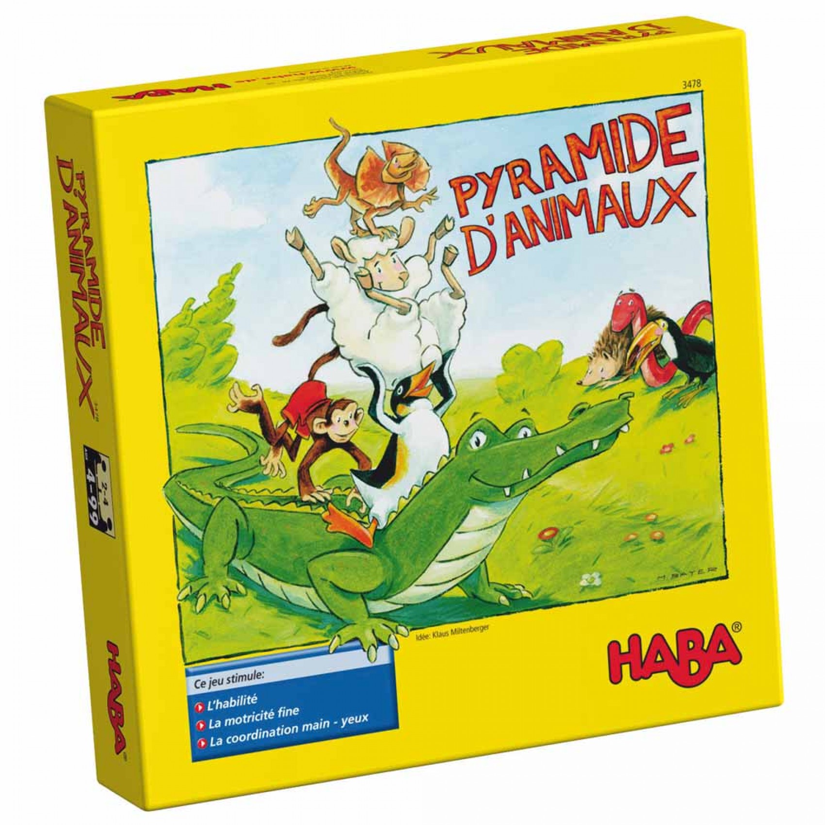 Grand jeu pyramide d'animaux - Haba | Jeujouethique.com