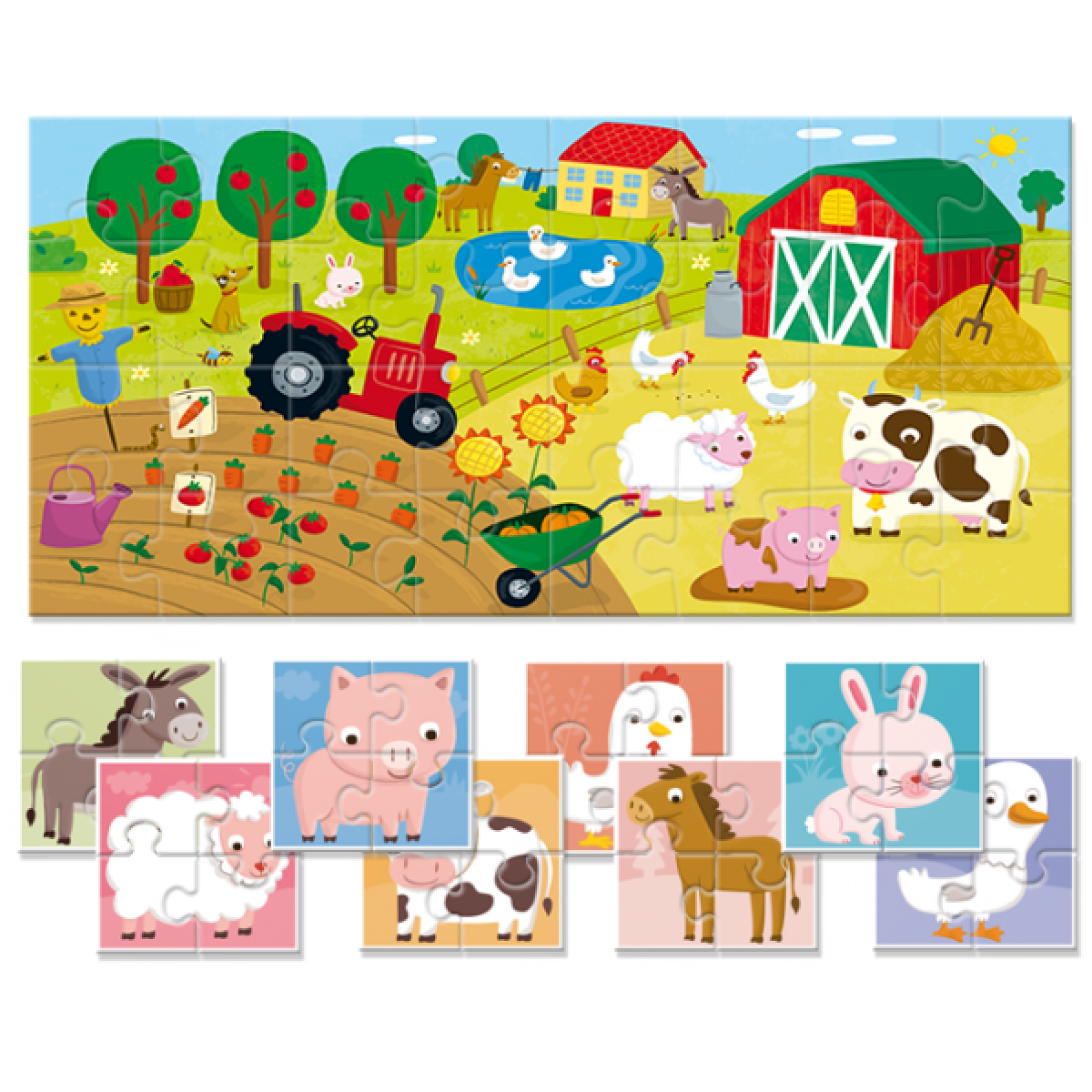 Baby Puzzle - À la ferme - Ludattica | Jeujouethique.com