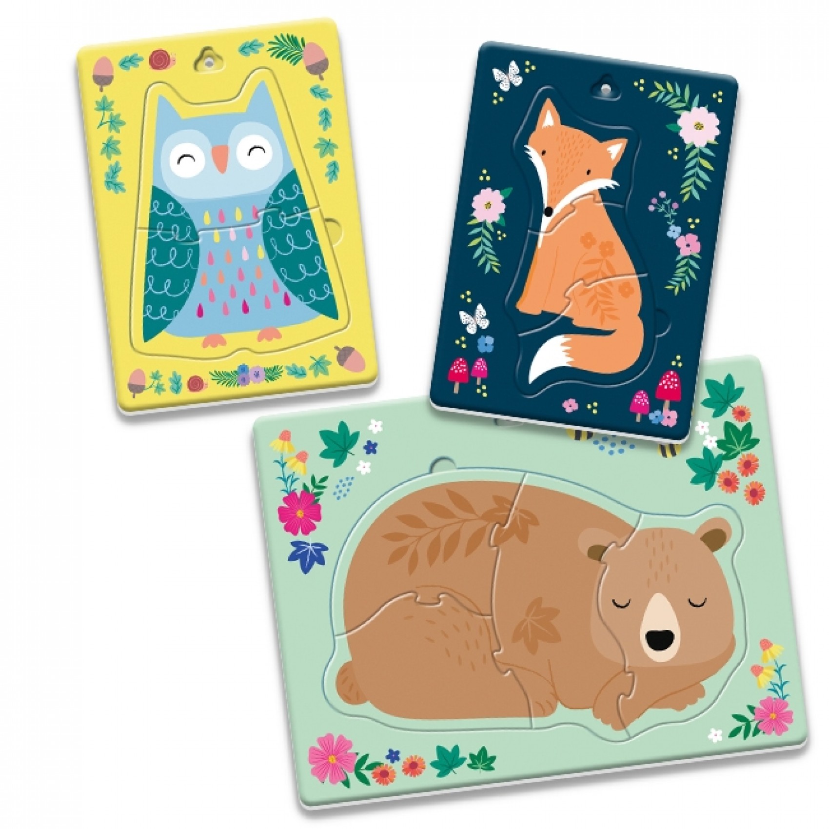 Puzzle Dans le bois - 2 ans - Ludattica | Jeujouethique.com