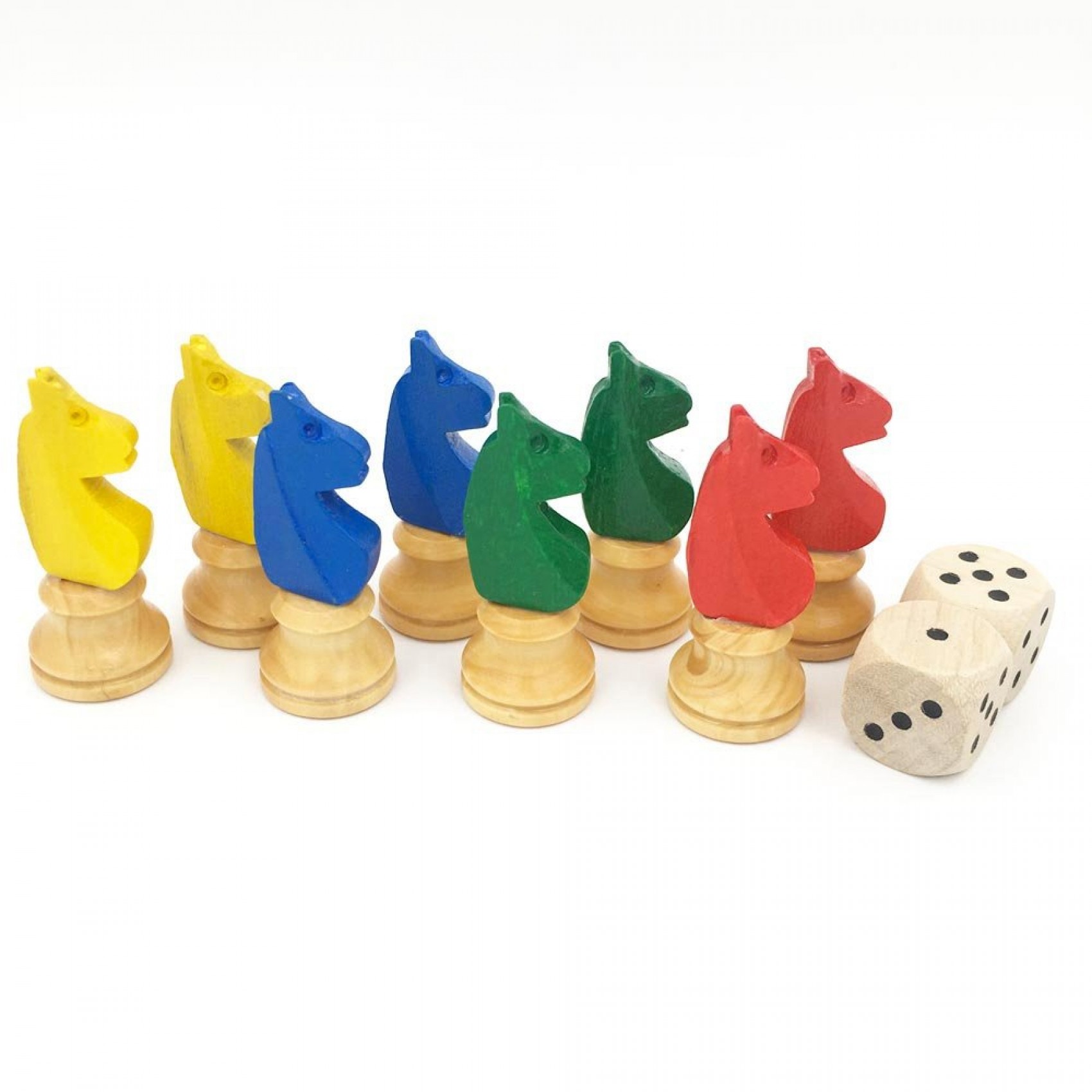 8 Pions pour jeu de petits chevaux - Artisan du Jura | Jeujouethique.com