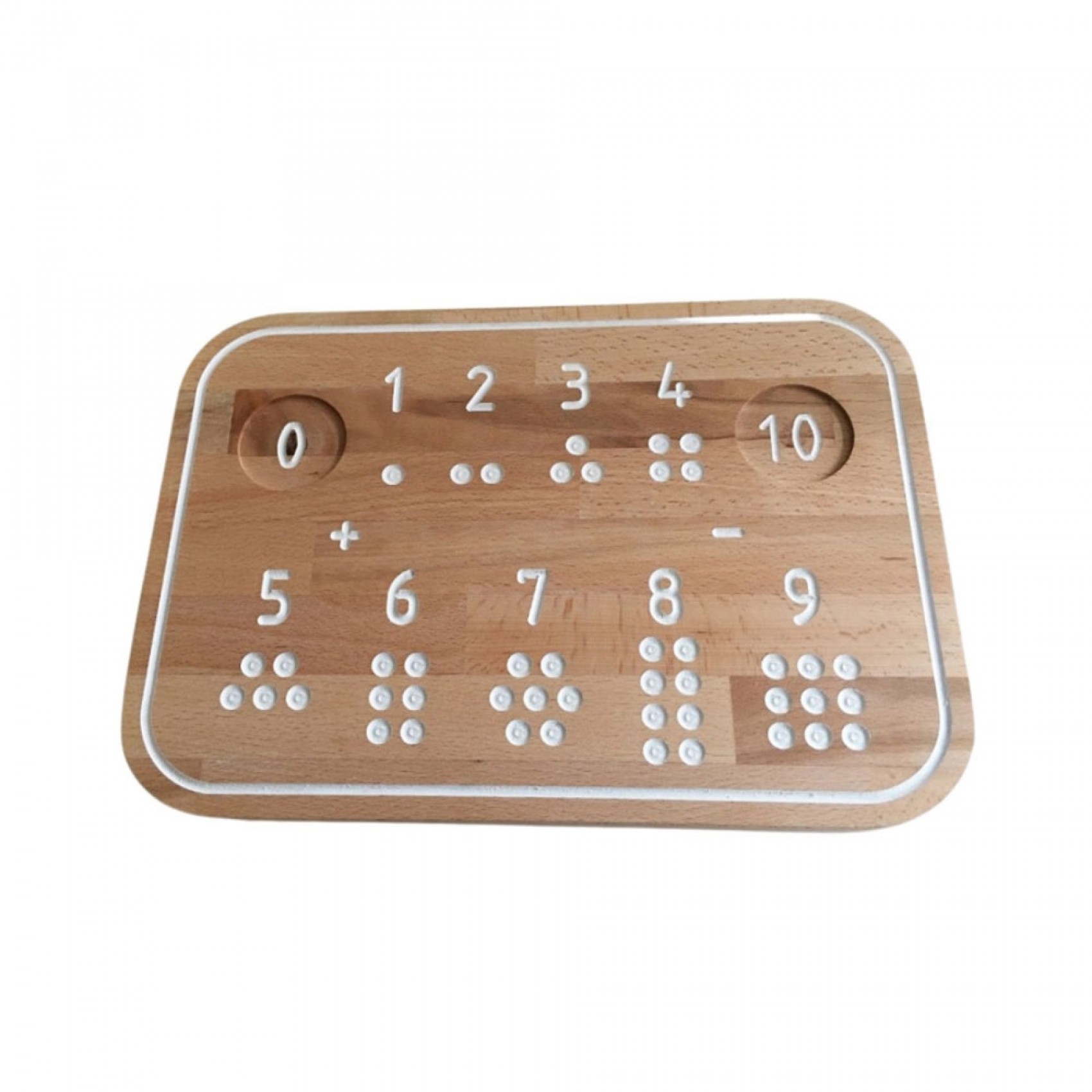 Planche de traçage en bois Montessori - Chiffres - Fraise et Bois ...