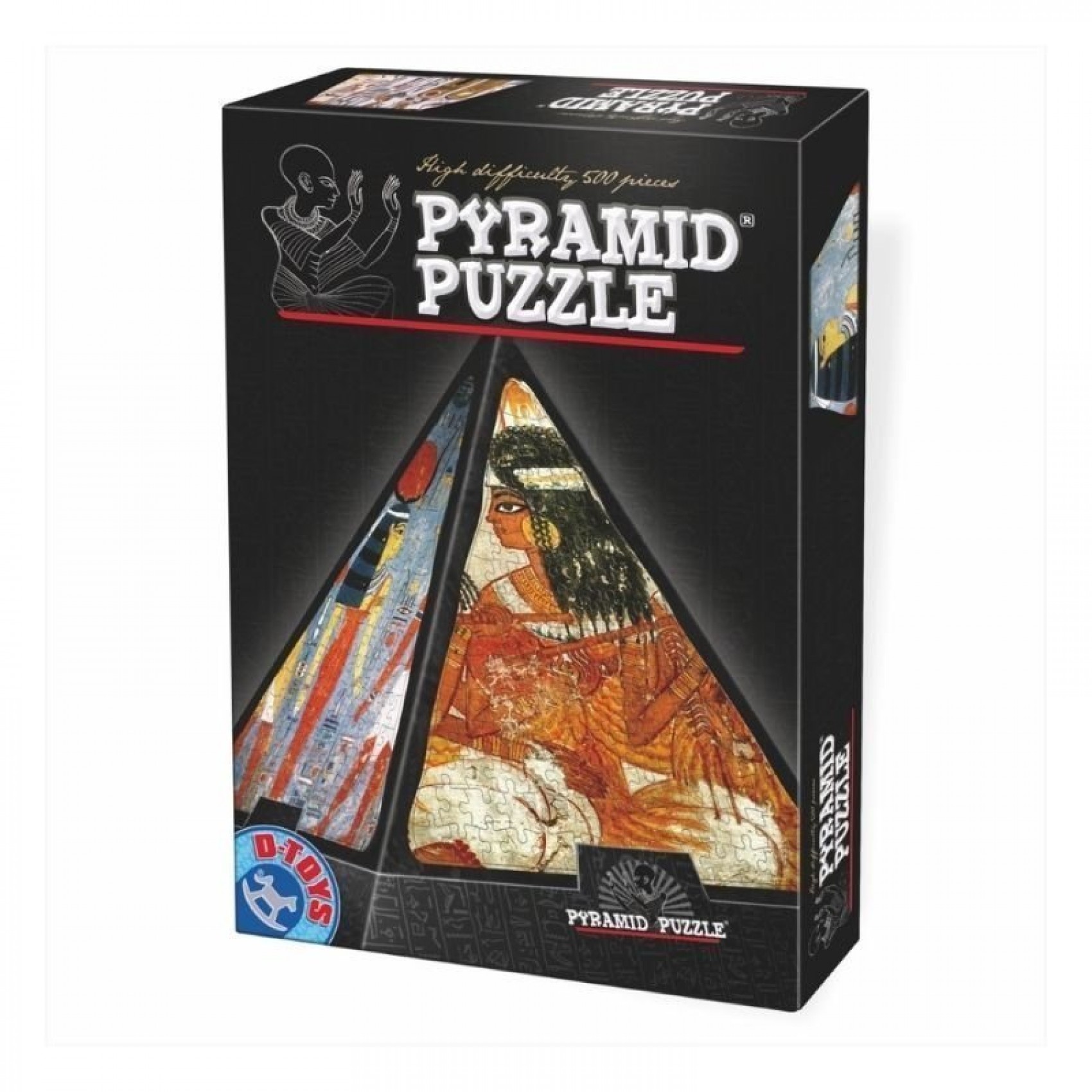 Puzzle Pyramide 3D - 500 pièces Fresques Égyptiennes - D-Toys ...